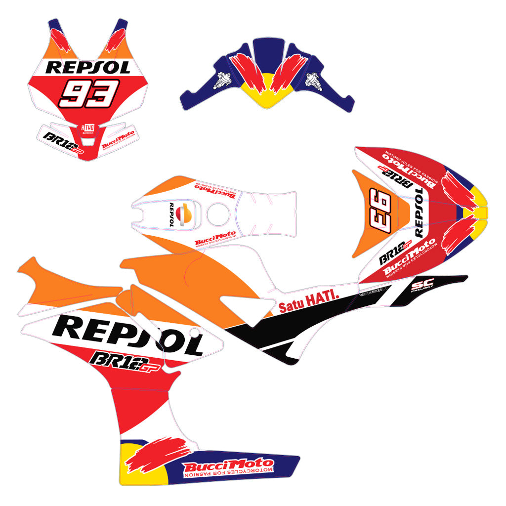 Bucci Moto BR12GP Graphics | R&G Bucci Cup – HTWO Designs